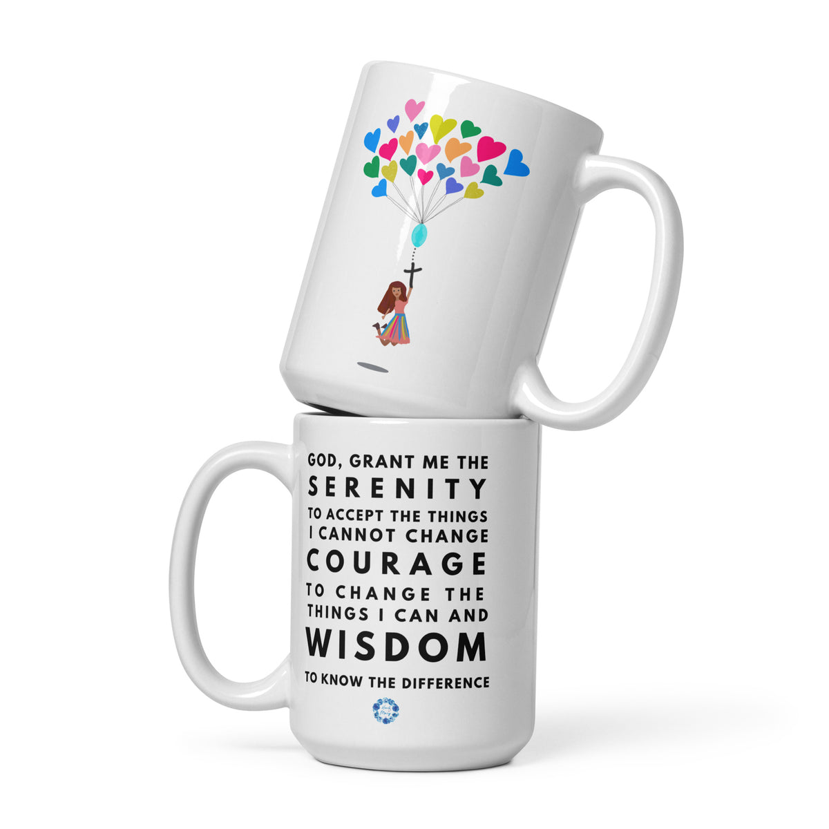 Serenity Prayer Lift up Heart Balloons Mug – Contemplative Goods